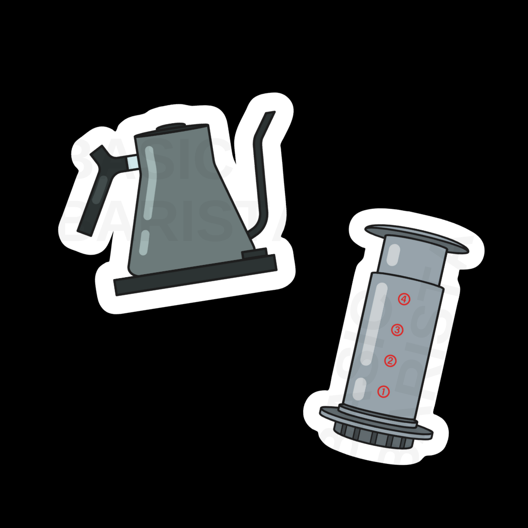 Coffee Stickers Set – Basic Barista
