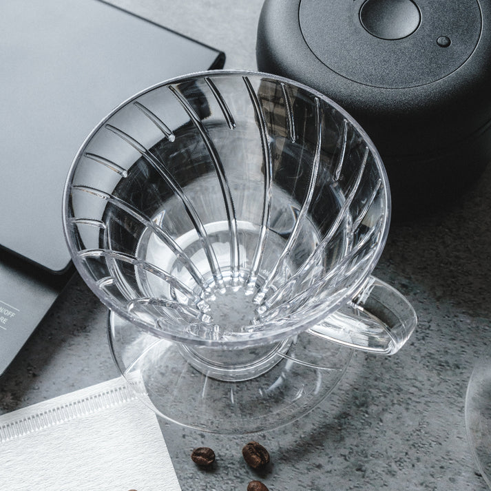 Hario V60 Dripper Clear Plastic – Basic Barista